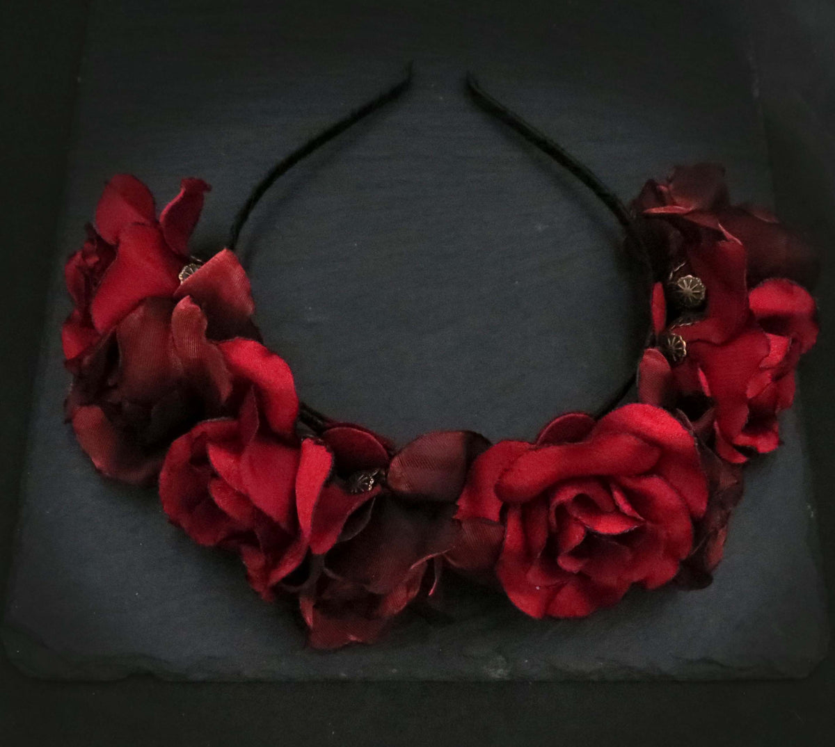 Cintillo Inspiración Catrina rojo profundo – ninidelrio